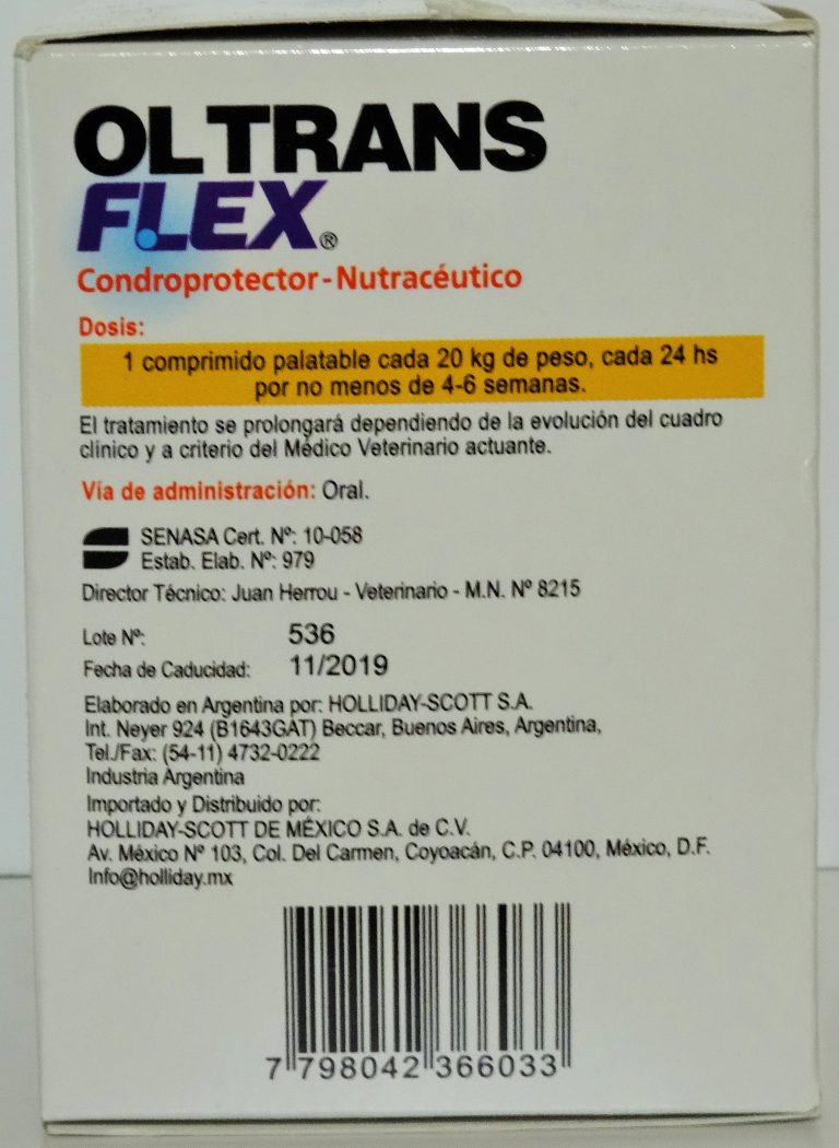 Ol Trans Flex 70 Tabletas Holliday - Pulgas y Garrapatas