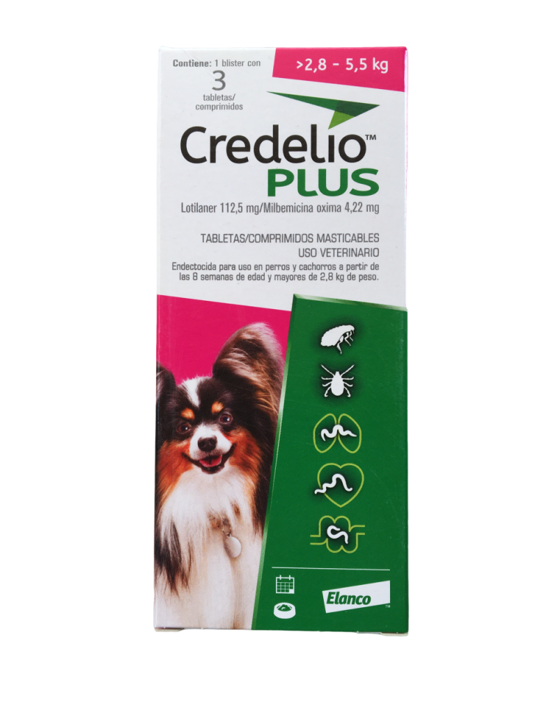 Credelio Plus Perros 112.5 mg 2.8 a 5.5 kg - Pulgas y Garrapatas